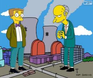 Puzzles de Charles Montgomery Burns y Waylon Smithers, el dueño de la ...